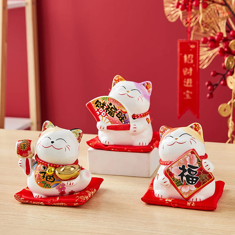 Tirelire Chat Chinois - Chance et prospérité